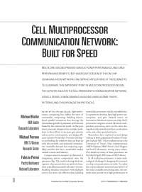 Cell Multiprocessor Communication Network: Built for Speed | ECE 6100 - Docsity
