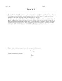 Test 9 Solutions - Integrated Calculus Analysis Geometry I | MA 164 ...