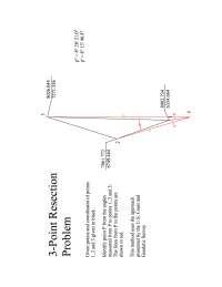 3-Point Resection Problems with Solution - Surveying Computation | SURE 215 - Docsity
