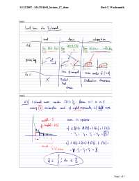 Handwritten Notes on Integral - Calculus I | MATH 1401 - Docsity