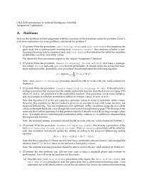 Introduction to Artificial Intelligence - Assignment 7 Addendum | CSCI 4150 - Docsity