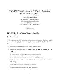 Parallel Reduction in Parallel Programming - Assignment 3 | CSCI 4320 ...