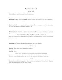 Practice Exam 2 - Introduction to Discrete Mathematics | CIS 275 ...