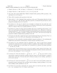 14 Practice Problems on Calculus I - Examination 5 | MATH 1010 - Docsity