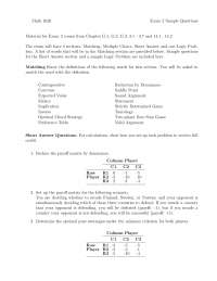 Exam 2 Sample Questions - Contemporary Mathematics | MATH 1620 - Docsity