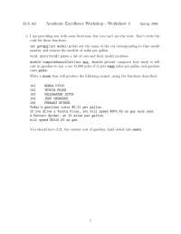 Introduction to Computing - Worksheet 4 | ECS 102 - Docsity