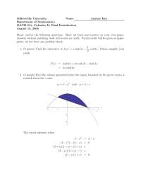 10 Mathematical Questions on Calculus II - Final Exam | MATH 211 - Docsity
