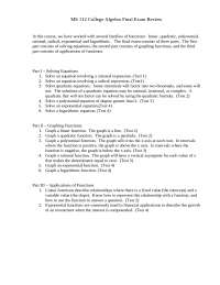 College algebra final exam cheat sheet - Docsity