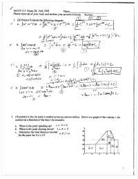 Solved 8 Questions of Calculus for Science & Engineering I - Exam 3 ...