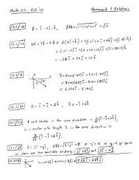 Multivariable - Calculus 3 -Handwritten Notes | MATH 113 - Docsity