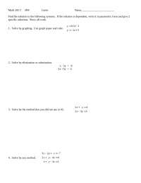 Finite Mathematics - Practice Problem Set | MATH 105 - Docsity