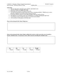 Practice Exam 1 - Principles of Object-Oriented Programming II | COMP ...