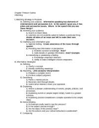 Matching Strategy to Power - Introduction to Human Communication | HCOM 100 - Docsity