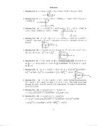 Solutions Calculus II | MATH 1592 - Docsity