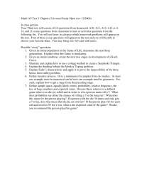 Test 3 Forward Study Sheet - Liberal Arts Mathematics | MATH 145 - Docsity