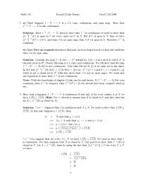6 Questions on Topology - Exam 3, Fall 2008 | MATH 414 | Exams Topology | Docsity