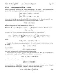 Multi-Dimensional Ito Formula - Mathematical Modelling | MATH 456 ...