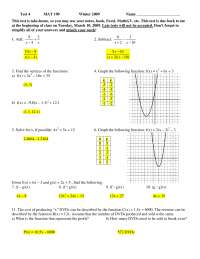 17 Questions on Mathematical Modeling - Test 4 | MAT 1101 - Docsity