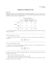 Solutions to Problem Set 10 - Survey of Mathematical Ideas | MATH 100 ...