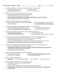 Quiz 5 with Answers | HY of Western Civilization I | HY 101 - Docsity