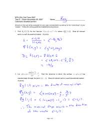 Exam 2 with Solution Key - Vector Calculus I | MTH 254 - Docsity