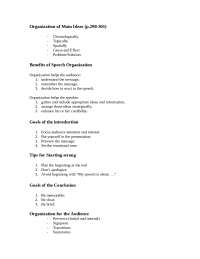 Outline for Introduction to Human Communication | HCOM 100 - Docsity