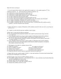 Solved Problems on Introductory Data Analysis - Exam 4 | MATH 150 - Docsity