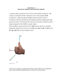 Magnetic Forces and Magnetic Fields - Questions with Answers | PHYS 102 ...