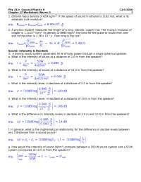 Worksheet on Waves 2 with Solution - General Physics | PHY 212 - Docsity