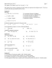 60 Questions for Practice Test 3 - Quantitative Skills and Reasoning ...