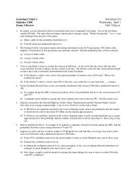 16 Problems on Elementary Statistics - Examination 2 | STAT 1300 - Docsity