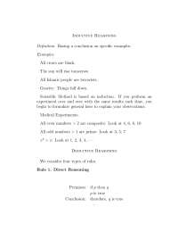 Inductive Reasoning - Core Competency in Mathematics | MATH 101 - Docsity