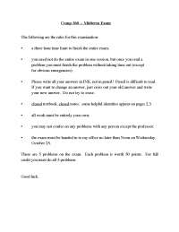 Midterm Exam - Computer Graphics | COMP 360 - Docsity