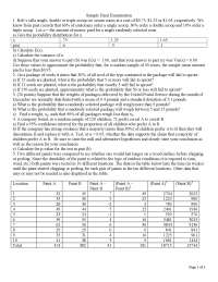 13 Multiple Choice Questions of Elementary Statistics - Final Exam ...