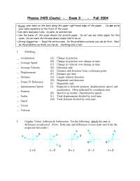 Exam 3 for University Physics I | PHYS 2425 - Docsity