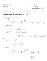 Calculus For Business and Social Science - Solved Questions | MATH 211 - Docsity