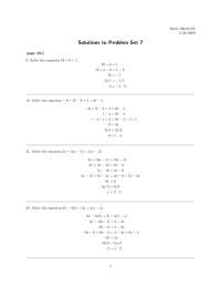Solutions for Problem Set 7 - Survey of Mathematical Ideas | MATH 100 ...