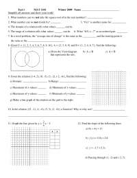 19 Problems on Mathematical Modeling - Exam 1 | MAT 1101 - Docsity