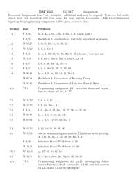 Assignment Problems on Elements of Discrete Mathematics | MAT 2345 - Docsity