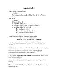 Introduction to Human Communication - Nonverbal Communication | HCOM 100 - Docsity