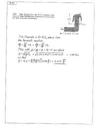 Midterm Exam with Solution - Basic Fluid Mechanics | MEM 220 - Docsity