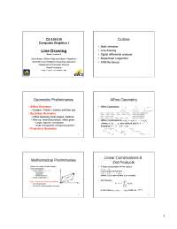 Lecture 2: Line Drawing - Computer Graphics | CS 430 - Docsity