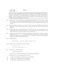 Exam 2 for Discrete and Foundational Mathematics I | MATH 187 | Exams Discrete Mathematics | Docsity