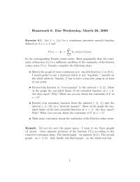 Problems on Continuous and Smooth Functions - Worksheet 6 | MATH 3363 - Docsity