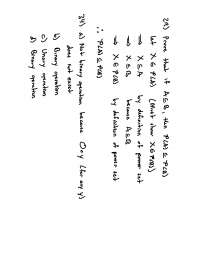 Binary Operation - Discrete Mathematics - Handout | MATH 221 - Docsity