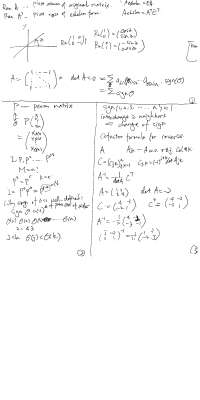 Pivot Columns of Original Matrix - Handwritten Notes | MATH XLIST - Docsity