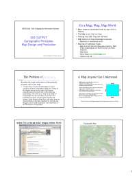 Cartographic Principles: Map Design and Production | GEOG 350 - Docsity