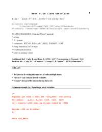 Class Activities - Statistical Programming | STA 402 | Exams Statistics | Docsity