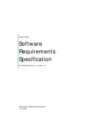 Software Requirements Specification - Software Engineering | CS 451 - Docsity