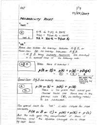 Probability Rules with Examples in Statistics - Handwritten Notes | AMS ...